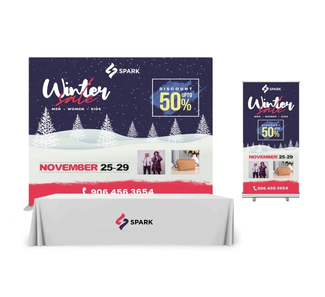 Buy 10' x 8' Backdrop Display Package & Get 20% Off | BannerBuzz