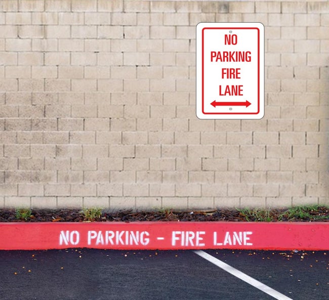 Buy No Parking Fire Lane Signs at the Best Prices | BannerBuzz