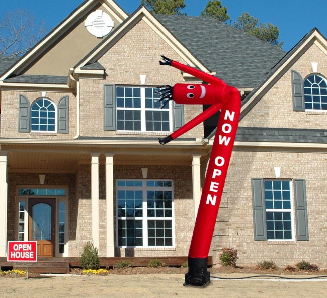 Shop Now Open Inflatable Tube Man | BannerBuzz