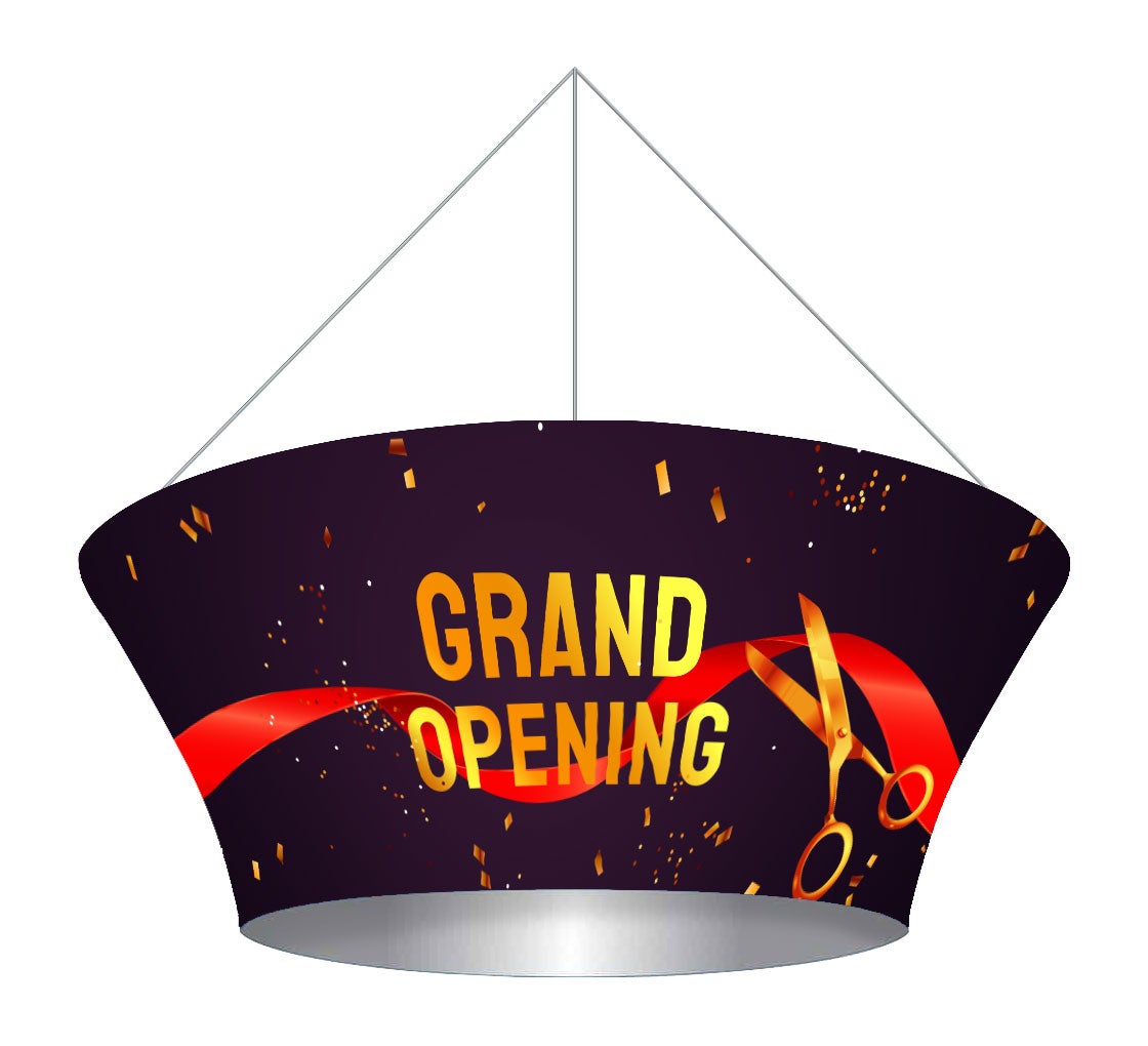 Sky Tube Tapered Circle Hanging Banners | Best of Signs